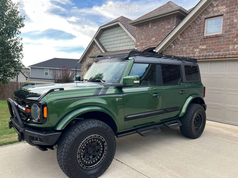 2022 Ford Bronco with 18x9 Black Rhino Carbine and 295/70R18 Nitto ...