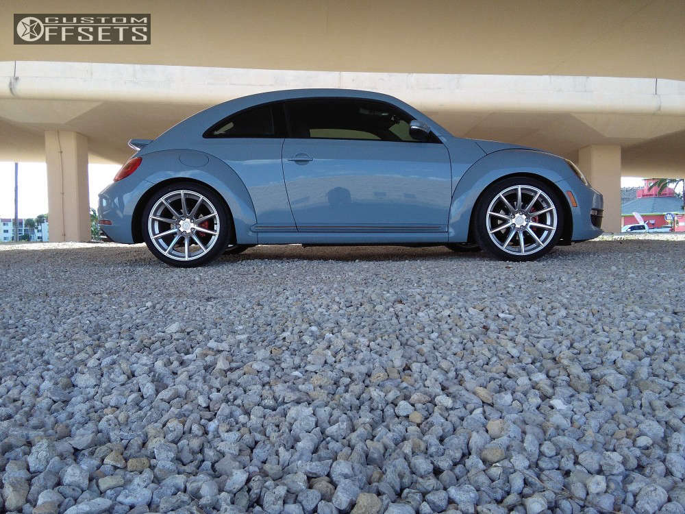 2012 Volkswagen Beetle with 19x8.5 35 Ultimate Performance and 225 ...