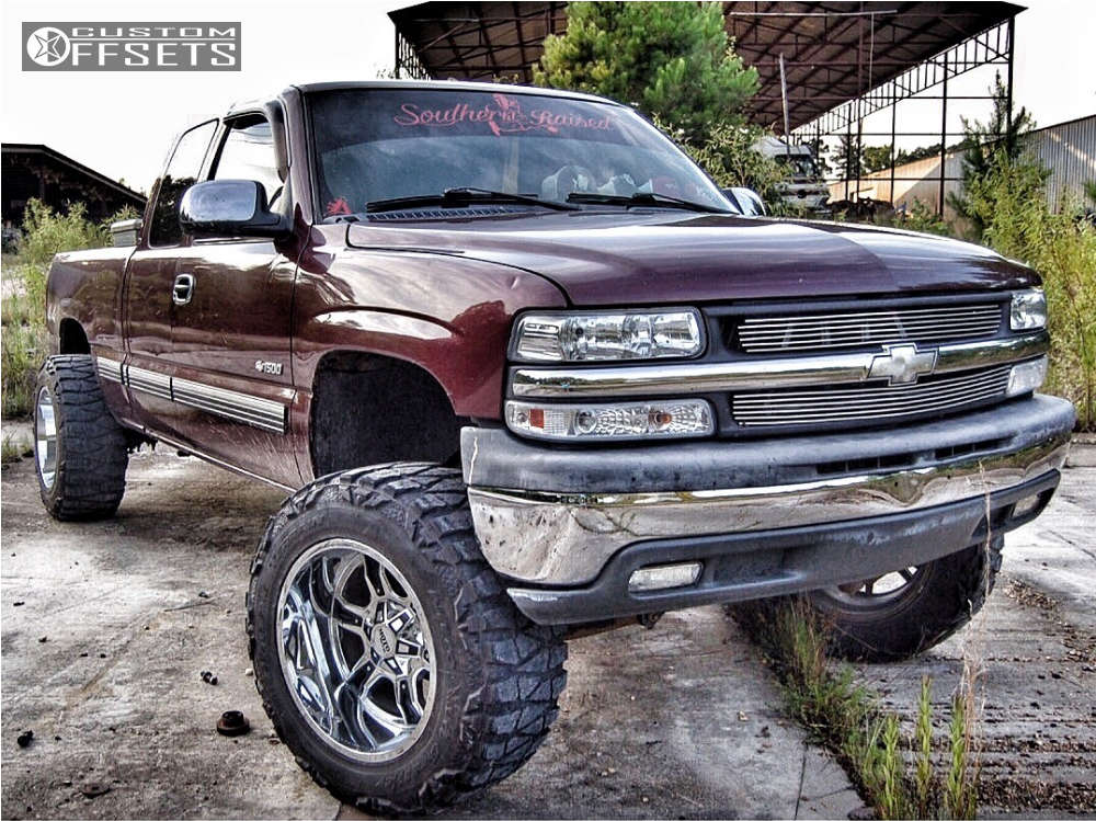 2001 Chevrolet Silverado 1500 with 20x12 -44 Moto Metal Mo969 and 35/12 ...