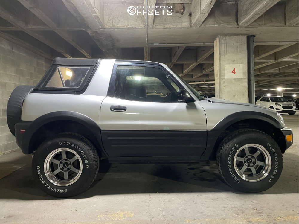 1998 Toyota RAV4 with 16x8 0 Volk TE37V and 235/75R16 Firestone ...