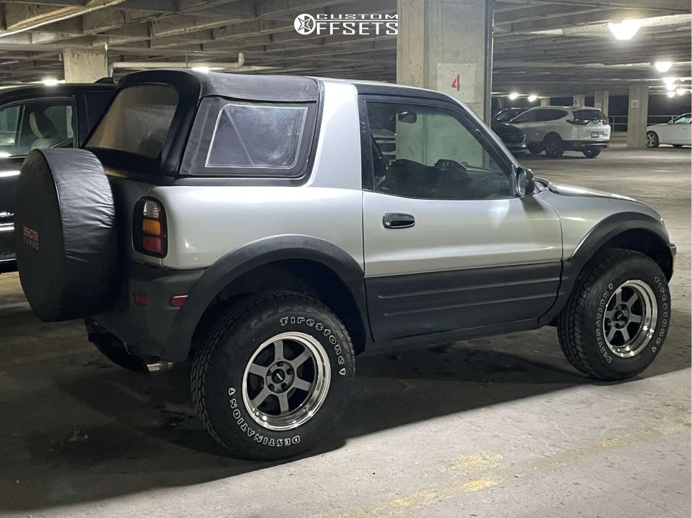 1998 Toyota RAV4 with 16x8 0 Volk TE37V and 235/75R16 Firestone ...