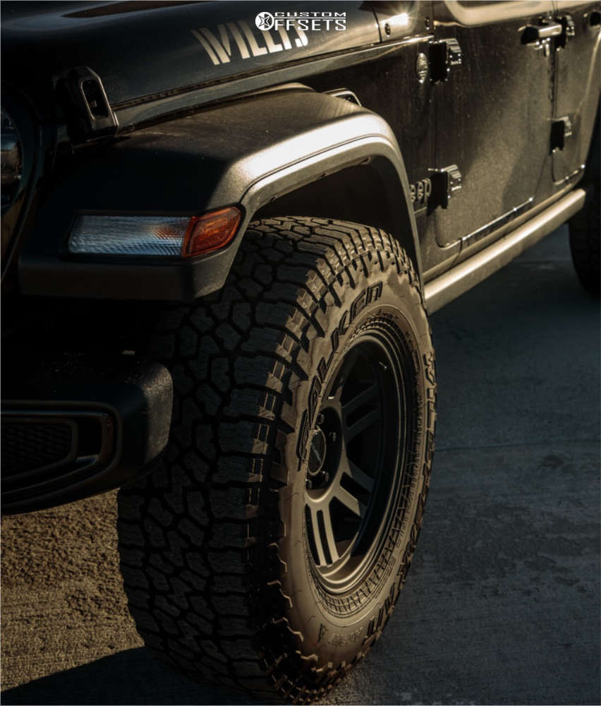 2023 Jeep Wrangler with 17x9 -12 Vision Manx 2 Overland and 285/75R17 ...