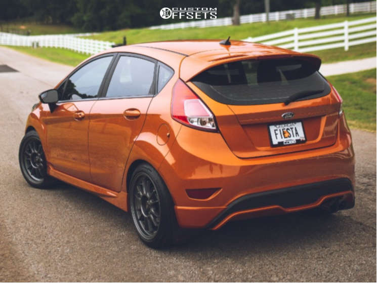 2017 Ford Fiesta with 17x8 40 Konig Hypergram and 205/45R17 Continental ...