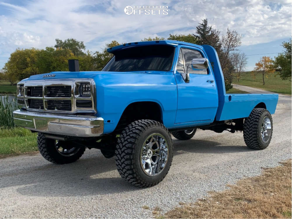 1984 Dodge D350 with 20x12 -44 Hostile Rage and 35/12.5R20 RBP Repulsor MT and Suspension Lift 3 ...