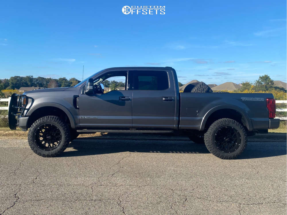 2021 Ford F-250 Super Duty with 22x10 -19 Vision Rocker and 37/12.5R22 ...