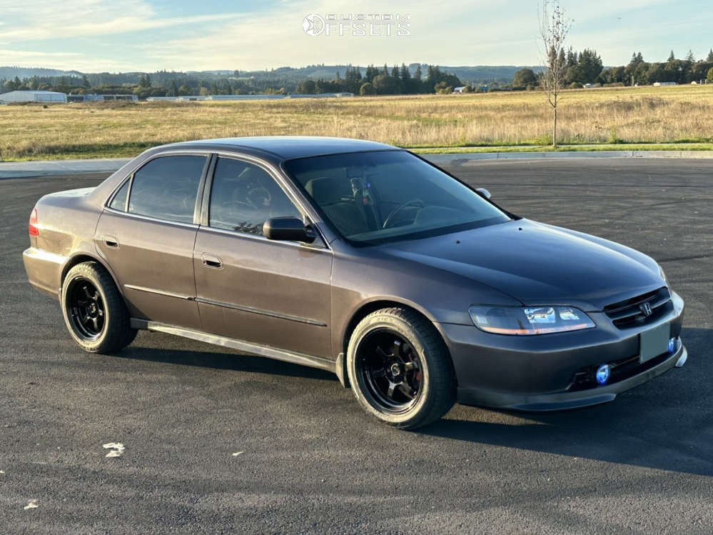 1998 Honda Accord with 16x8 20 Vors Tr7 and 225/50R16 Falken Ziex Ze950 and Lowering Springs ...
