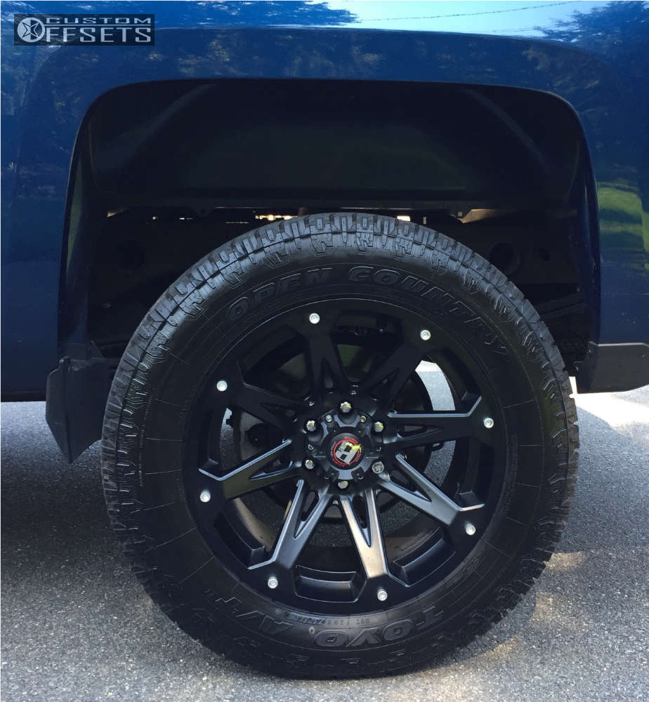 2015 Chevrolet Silverado 1500 with 20x9 Ballistic Jester and 33/12.5R20 ...
