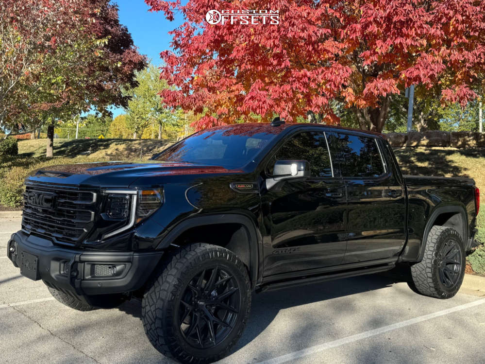 2023 GMC Sierra 1500 with 22x10 -18 Vossen Hf6-4 and 295/55R22 Nitto Ridge Grappler and Leveling ...