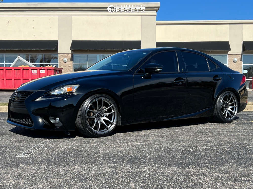 2015 Lexus IS250 with 18x9.5 35 Vors Tr4 and 225/40R18 Arroyo Grand ...