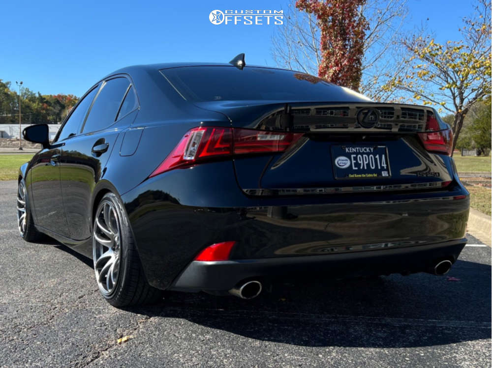 2015 Lexus IS250 with 18x9.5 35 Vors Tr4 and 225/40R18 Arroyo Grand ...