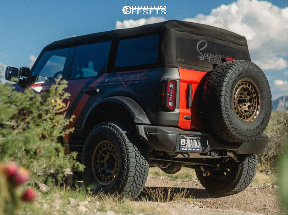 2023 Ford Bronco with 17x8.5 -18 Black Rhino Chamber and 35/12.5R17 ...