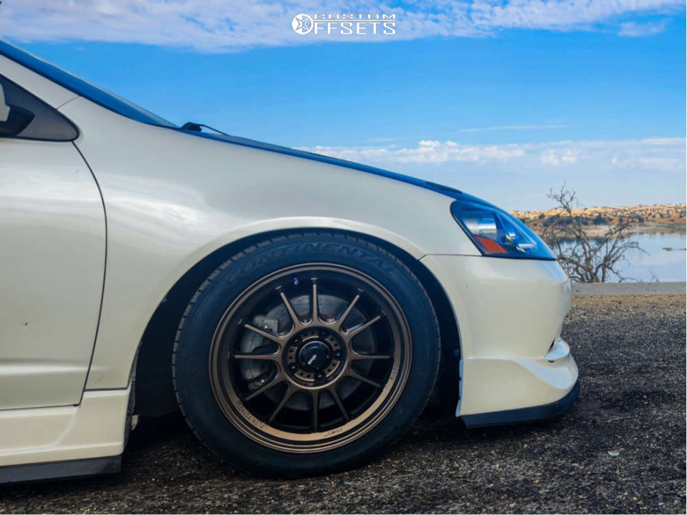 2006 Acura RSX with 17x8 35 Konig Hypergram and 245/40R17 Continental ...