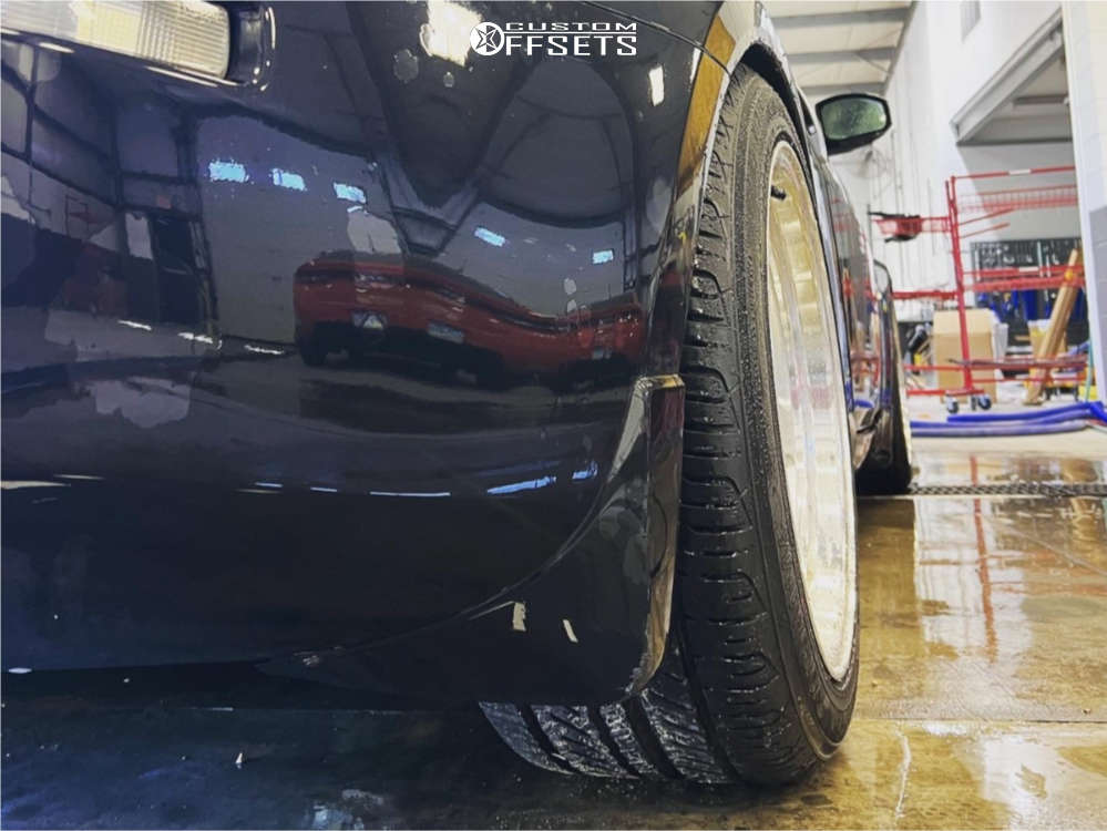 2008 Nissan 350Z with 18x9.5 22 Kansei Knp and 255/40R18 Yokohama Advan ...