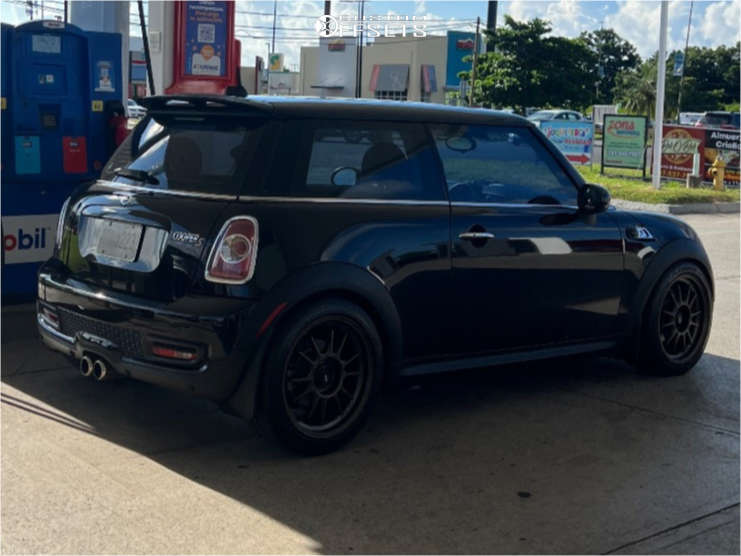 2013 Mini Cooper with 17x8 45 Konig Hypergram and 215/45R17 Falken ...