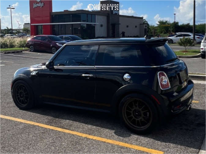 2013 Mini Cooper with 17x8 45 Konig Hypergram and 215/45R17 Falken ...