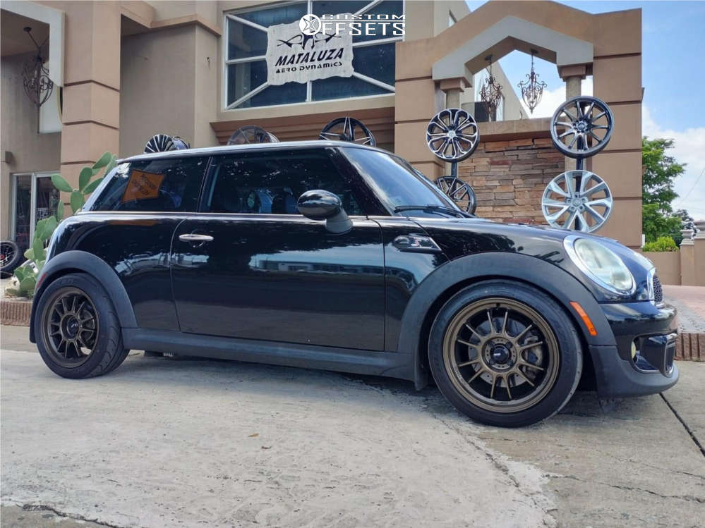 2013 Mini Cooper with 17x8 45 Konig Hypergram and 215/45R17 Falken ...