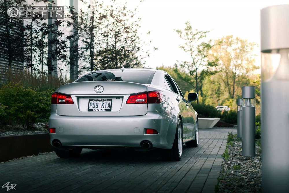 2007 Lexus IS250 with 18x8 34 JNC JNC005 and 225/40R18 Yokohama S Drive ...