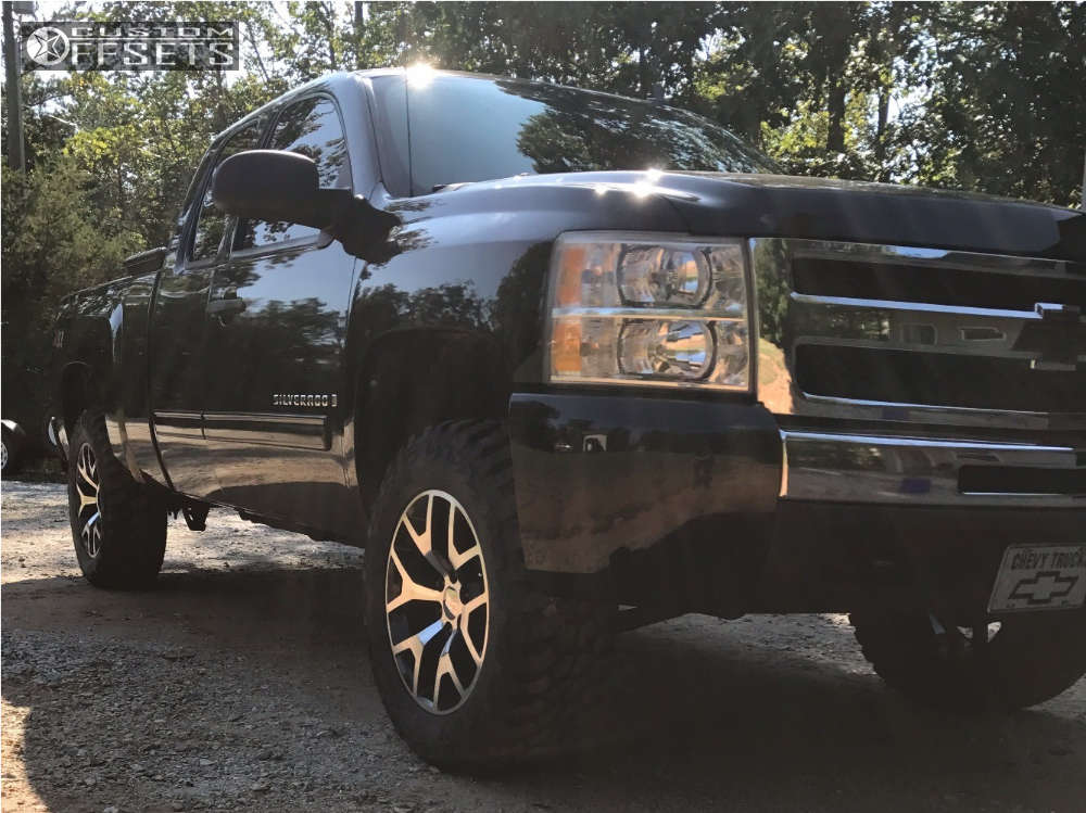 2009 Chevrolet Silverado 1500 with 20x9 27 OE Performance 169 and 35/12 ...
