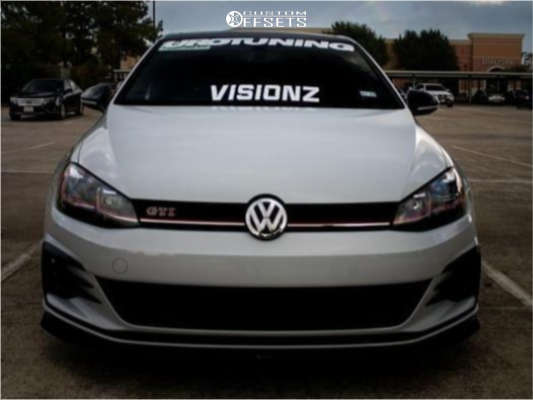 2021 Volkswagen GTI with 18x8.5 43 Konig Ampliform and 235/40R18 ...