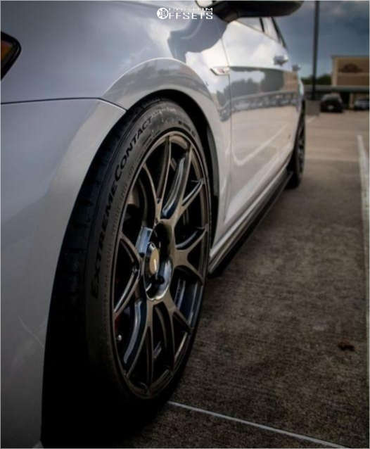 2021 Volkswagen GTI with 18x8.5 43 Konig Ampliform and 235/40R18 ...