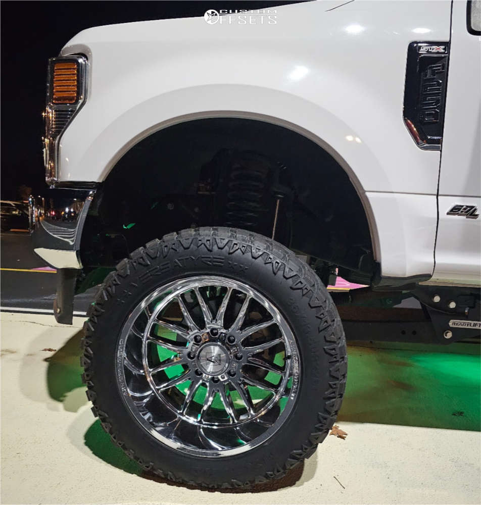 2020 Ford F-250 Super Duty with 22x12 -44 Axe Offroad Hades and 36/13 ...