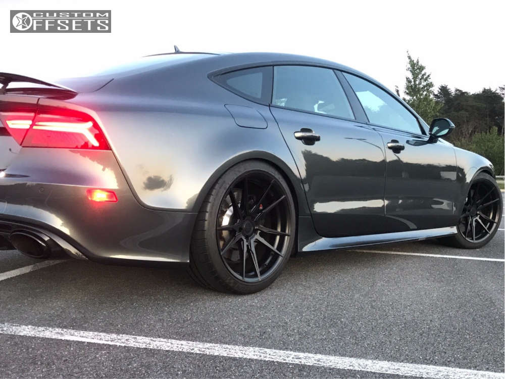 2016 Audi RS7 with 20x10 25 Rohana Rf2 and 275/35R20 Michelin Pilot Super Sport and Air ...