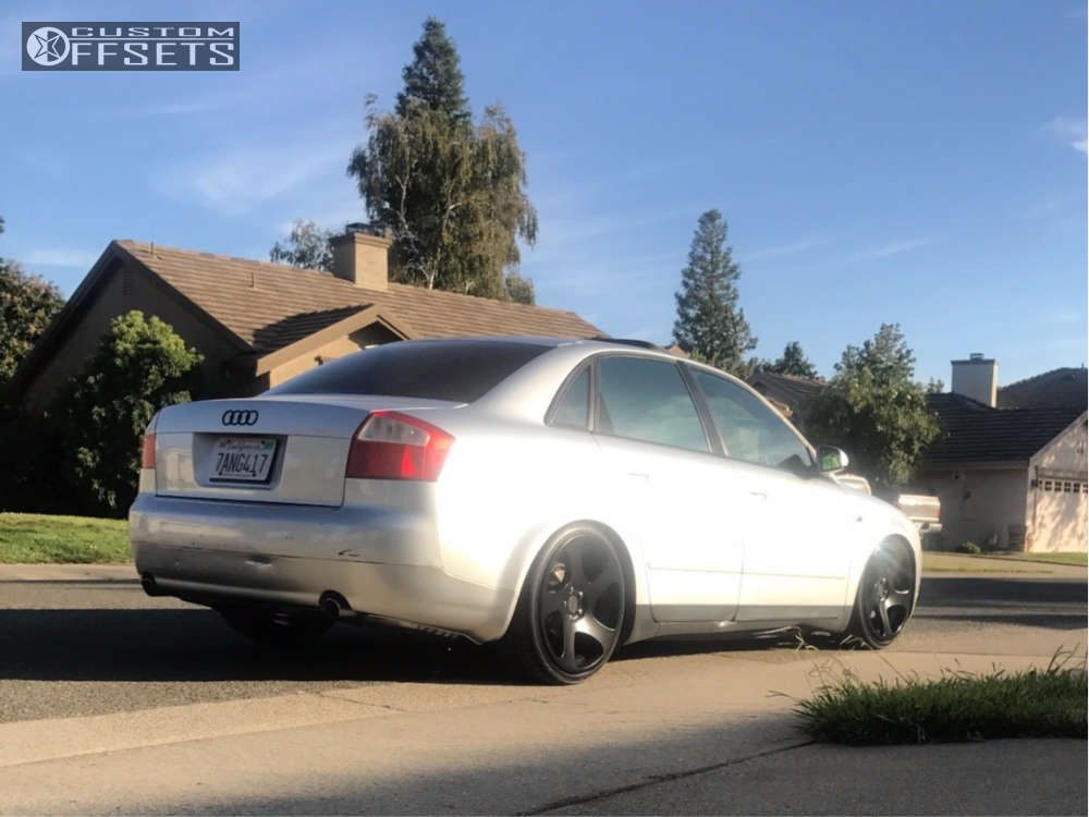 2002 Audi A4 with 19x8.5 45 Rotiform Tmb and 215/30R19 Kumho Ecsta and ...