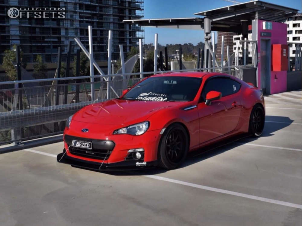 2013 Subaru BRZ with 18x10 38 Work Xd9 and 235/40R18 Bridgestone A/t ...