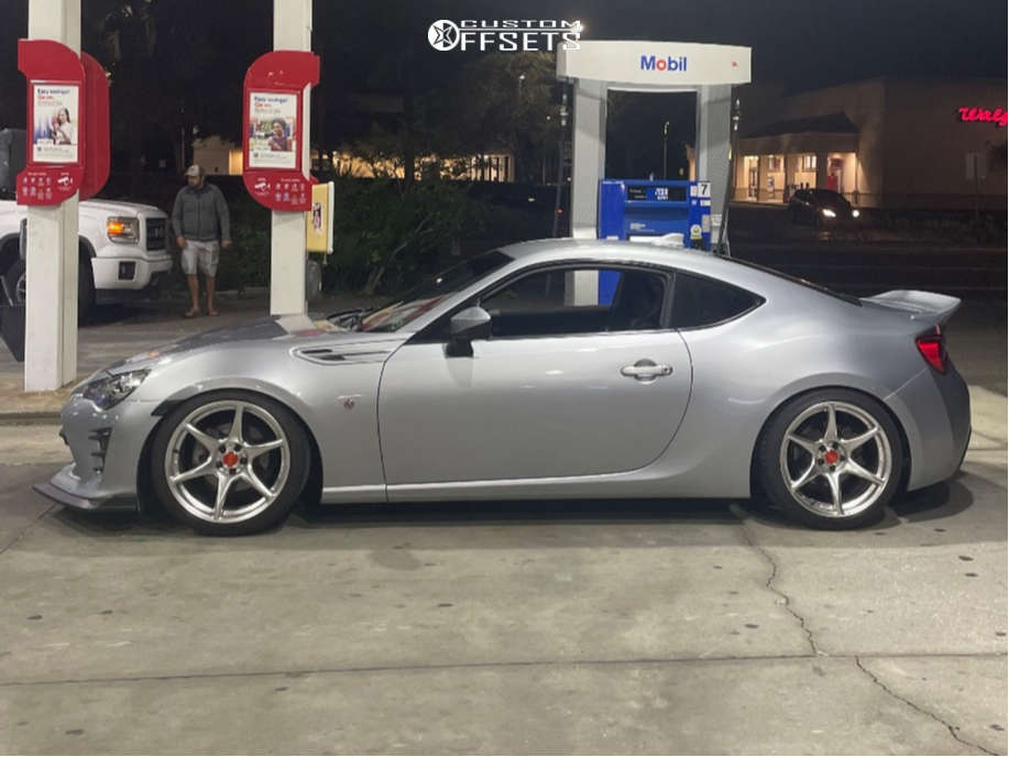 2017 Toyota 86 with 18x9.5 22 Kansei Tandem and 225/45R18 Hankook ...