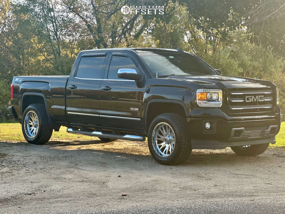2015 GMC Sierra 1500 with 20x10 -19 TIS 547c and 285/55R20 Atturo Trail ...