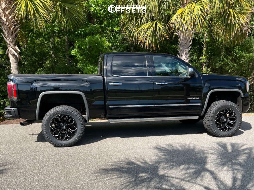 2016 GMC Sierra 1500 with 20x10 -22 Fuel Assault and 35/12.5R20 Nitto ...