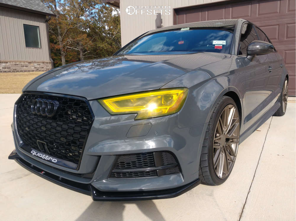 2018 Audi S3 with 19x8.5 35 TSW Pescara and 235/35R19 Nitto Nt555 G2 ...
