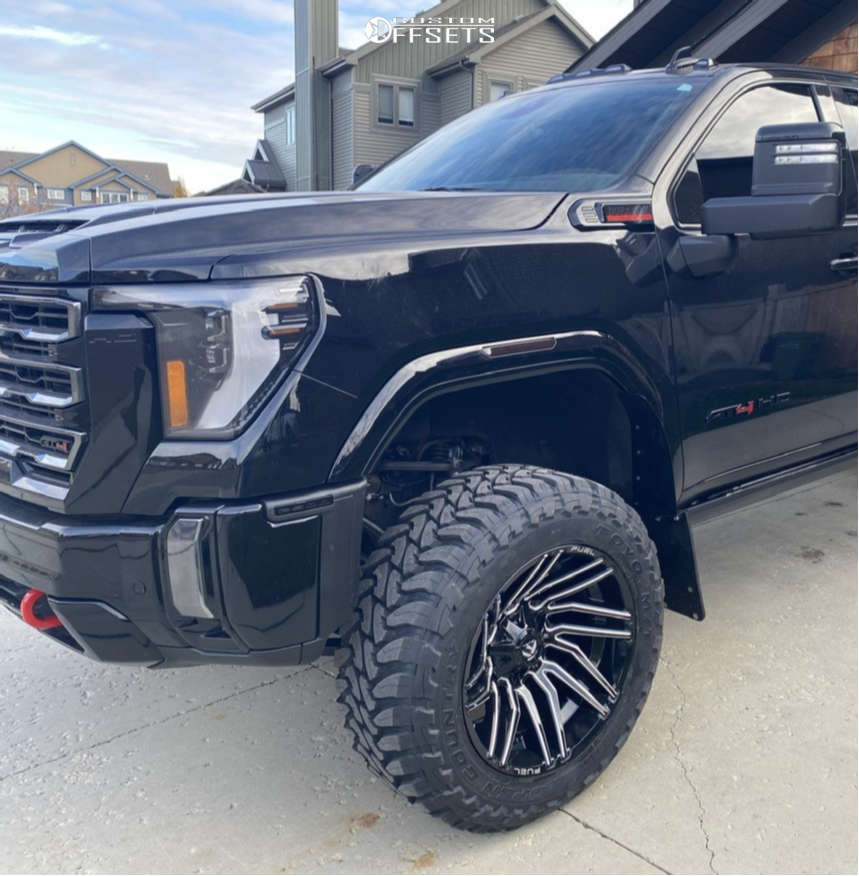 2024 GMC Sierra 2500 HD with 22x12 -51 Fuel Typhoon and 37/13.5R22 Toyo ...