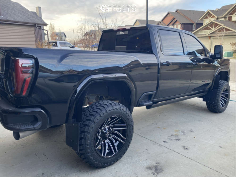2024 GMC Sierra 2500 HD with 22x12 -51 Fuel Typhoon and 37/13.5R22 Toyo ...