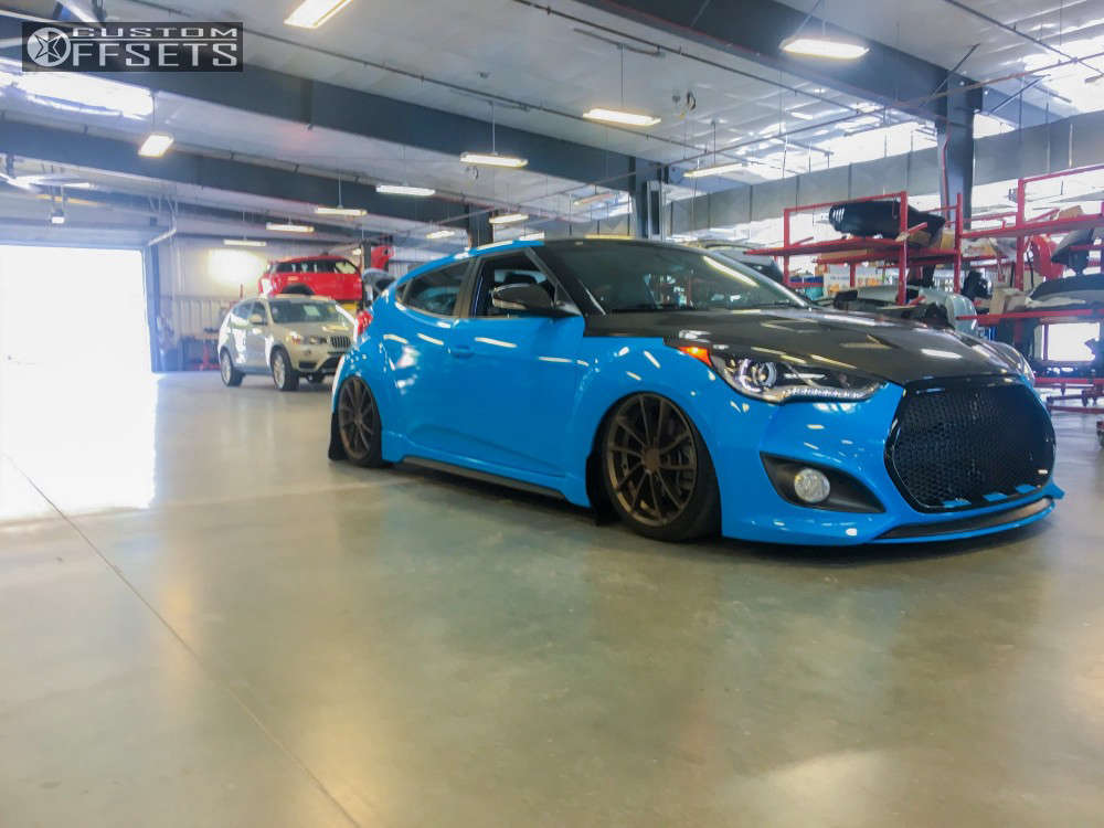 2013 Hyundai Veloster Wheel Offset Tucked Air Suspension | 280617 ...