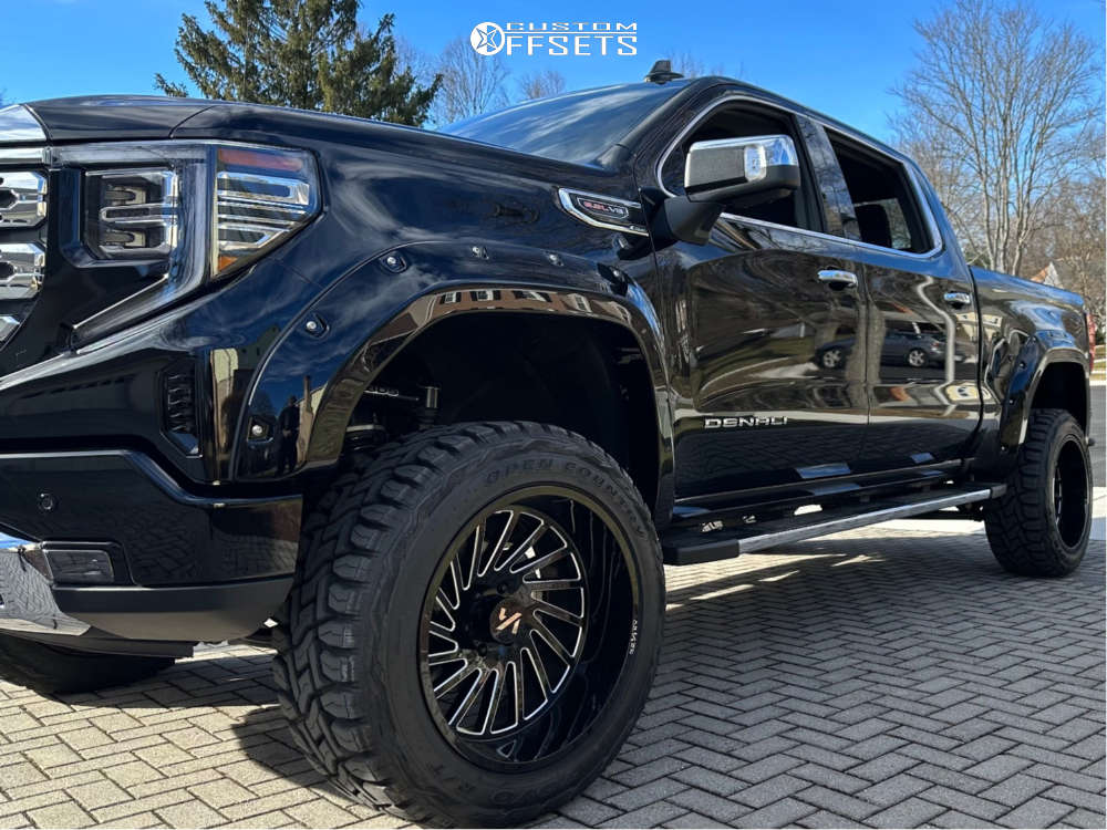 2022 GMC Sierra 1500 with 22x12 -51 ARKON OFF-ROAD Caesar and 35/12 ...