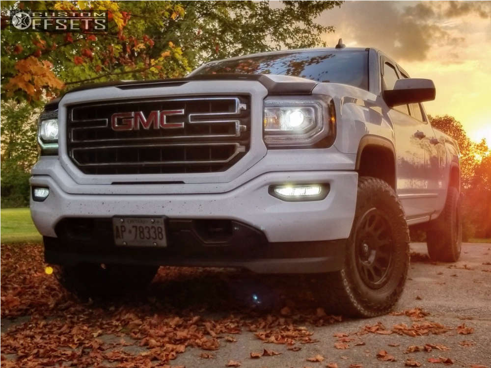 2016 GMC Sierra 1500 with 17x8.5 -6 Fuel Vector and 285/70R17 Falken ...