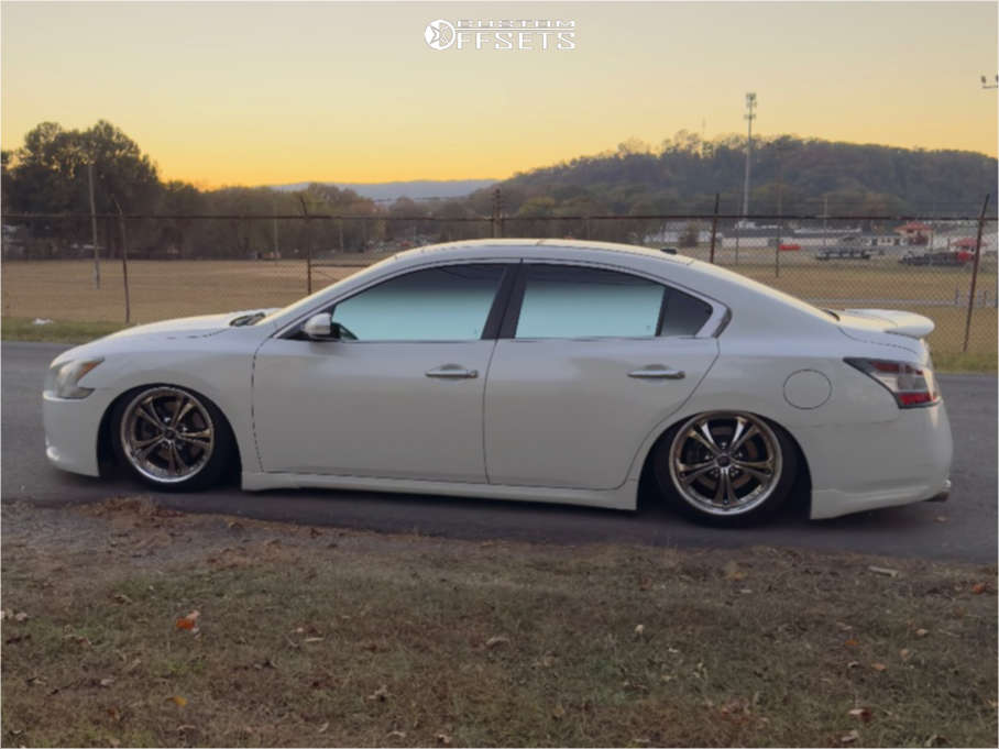 2013 Nissan Maxima with 18x9 17 Weds Cerberus 2 and 225/40R18 GT Radial ...