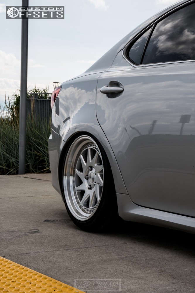 2011 Lexus IS250 with 18x8.5 35 ESR Sr09 and 225/35R18 Firestone All ...