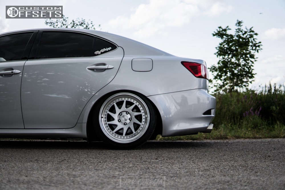 2011 Lexus IS250 with 18x8.5 35 ESR Sr09 and 225/35R18 Firestone All ...