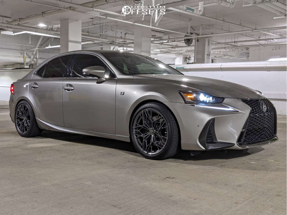 2020 Lexus IS350 with 19x8.5 35 MRR Gf10 and 225/40R19 Dunlop SP Sport ...