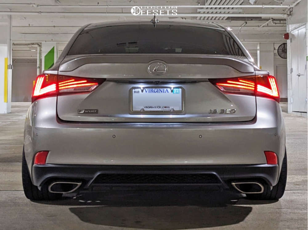 2020 Lexus IS350 with 19x8.5 35 MRR Gf10 and 225/40R19 Dunlop SP Sport ...