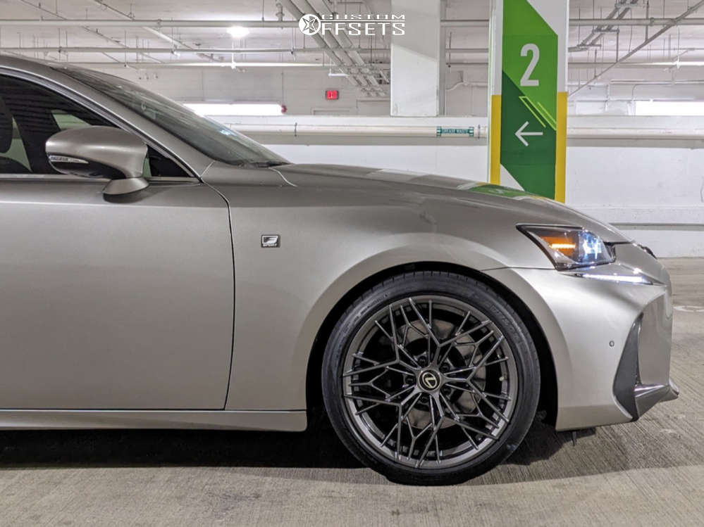 2020 Lexus IS350 with 19x8.5 35 MRR Gf10 and 225/40R19 Dunlop SP Sport ...