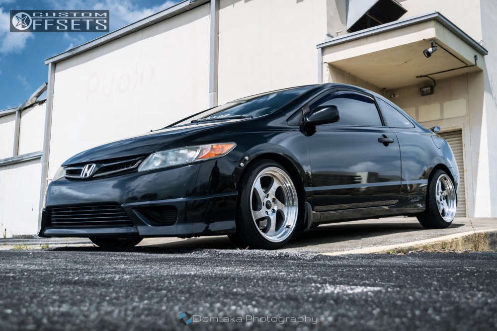 2008 Honda Civic with 17x9 25 JNC Jnc034 and 205/40R17 Toyo Tires ...