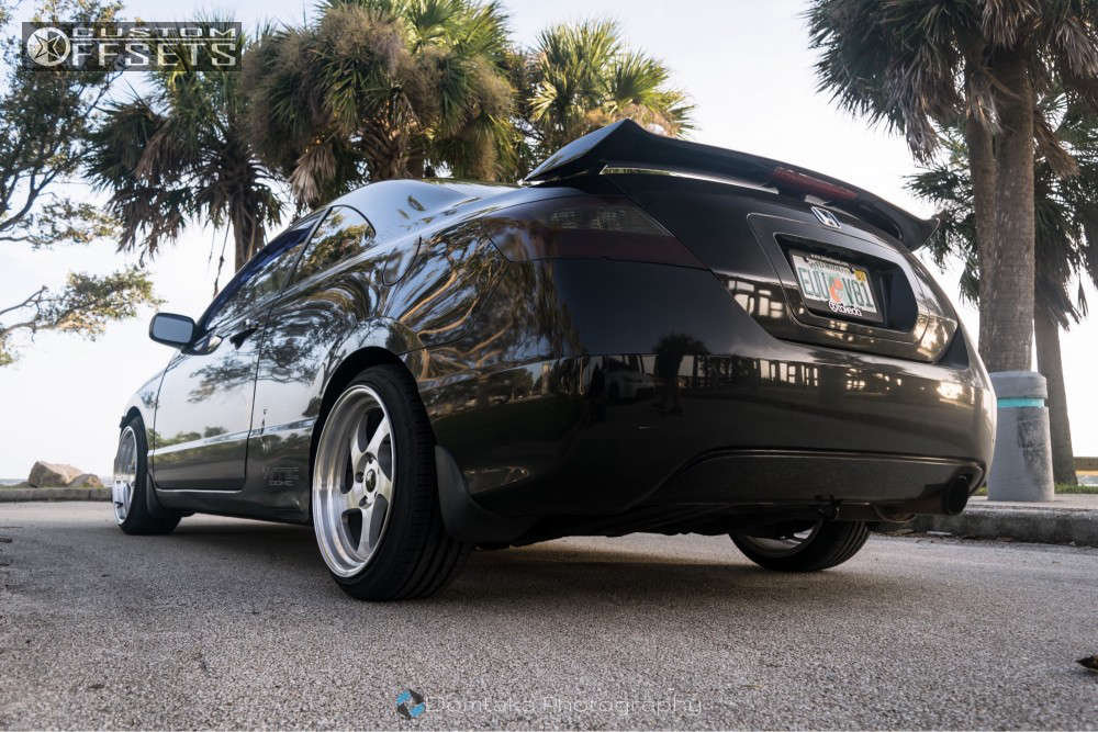 2008 Honda Civic with 17x9 25 JNC Jnc034 and 205/40R17 Toyo Tires ...