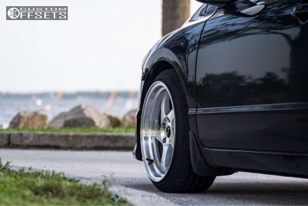 2008 Honda Civic with 17x9 25 JNC Jnc034 and 205/40R17 Toyo Tires ...
