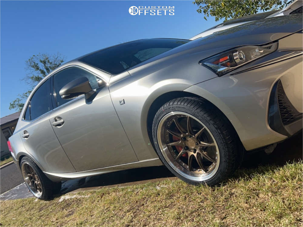 2017 Lexus IS200t with 18x8.5 35 Aodhan Ds07 and 225/40R18 Kenda Kaiser ...