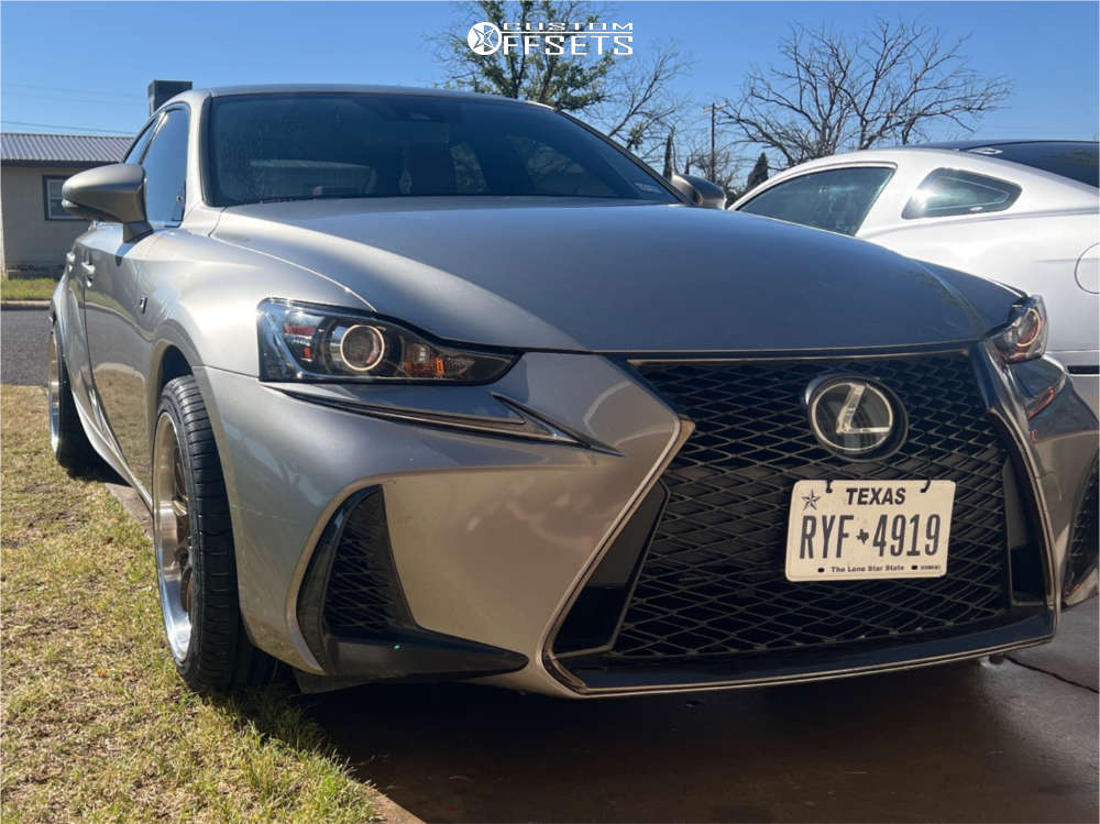 2017 Lexus IS200t with 18x8.5 35 Aodhan Ds07 and 225/40R18 Kenda Kaiser ...