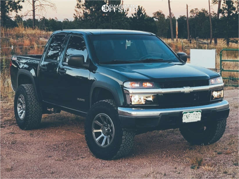 2004 Chevrolet Colorado with 17x8.5 18 Vision Turbine and 285/70R17 ...