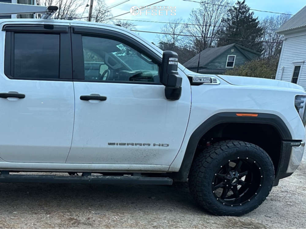 2024 GMC Sierra 2500 HD with 20x10 -24 Moto Metal Mo970 and 33/12.5R20 ...